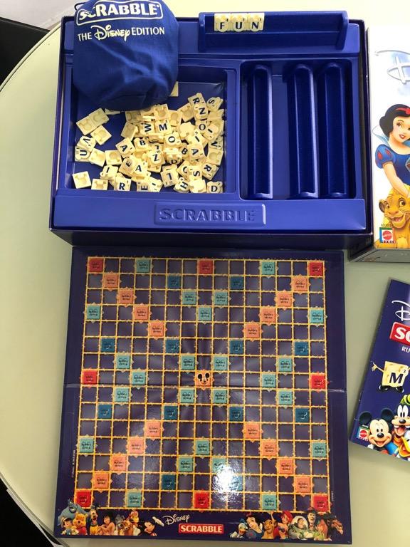 Disney Scrabble board game set, Hobbies & Toys, Toys & Games on Carousell