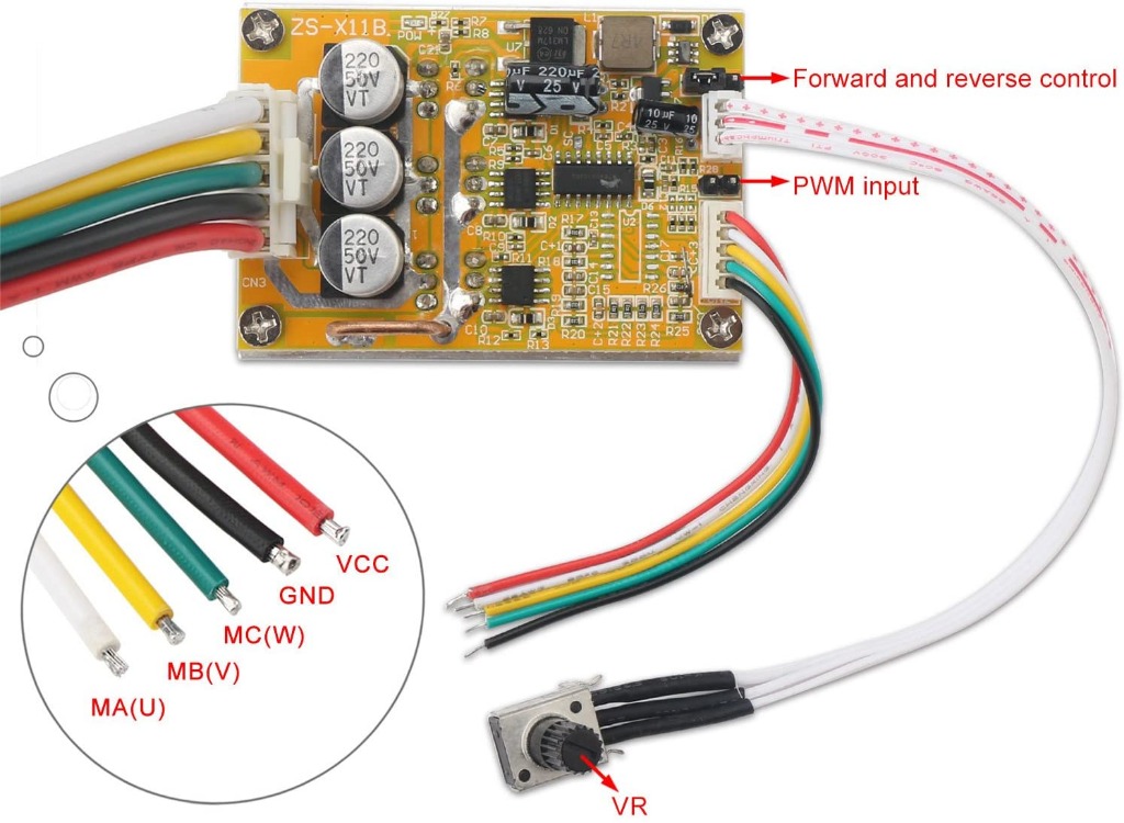 FREE Delivery DROK® DC 5~36V 15A Brushless Motor Controller 3-phase ...