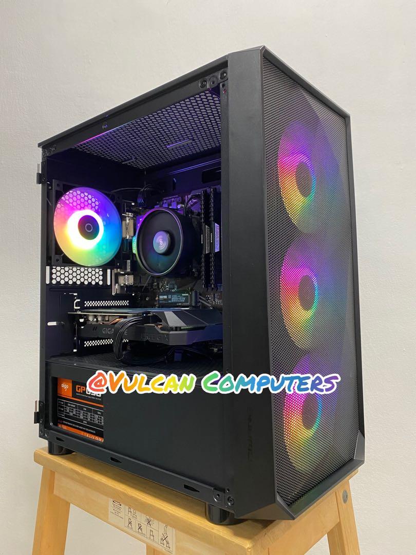 (Forge M ARGB Level 4) Ryzen 5 5600x + RTX 3070 Gaming PC Desktop ...