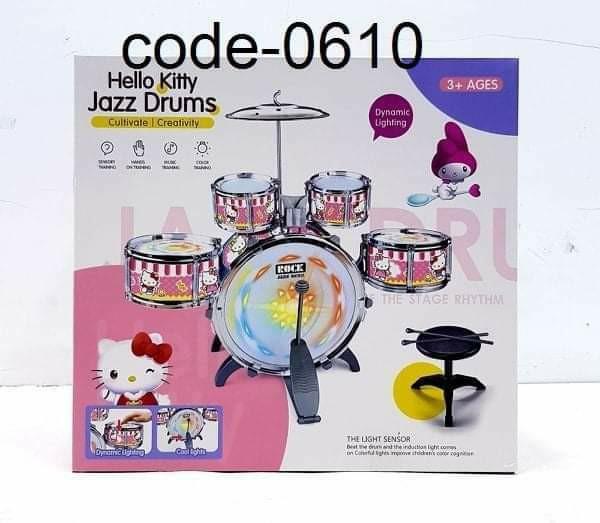 HELLO KITTY JAZZ DRUMS SET🥁🎶💕, Hobbies & Toys, Toys & Games on Carousell