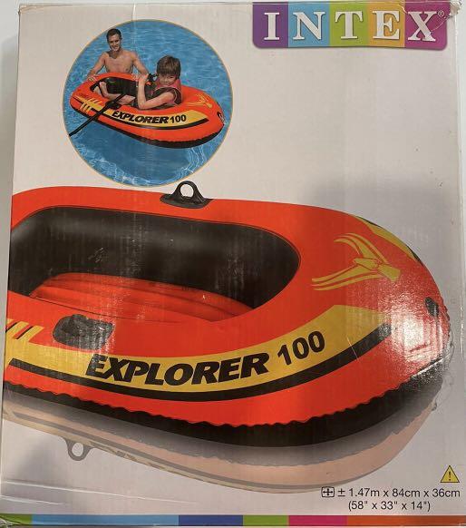 Intex Explorer 100 Float with a pair of oars, Sports Equipment, Sports ...