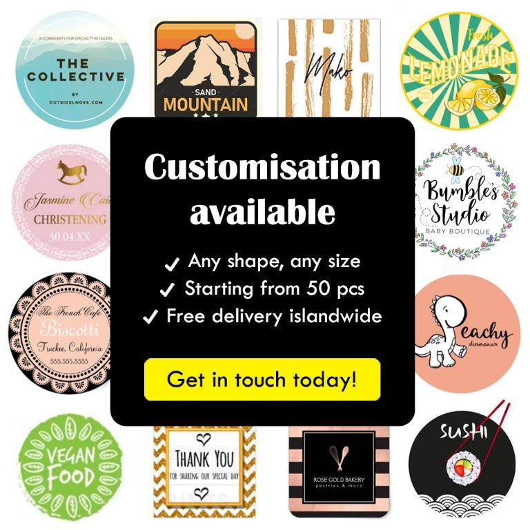 Kraft Sticker Printing | Print Kraft Logo Stickers | Print Paper ...