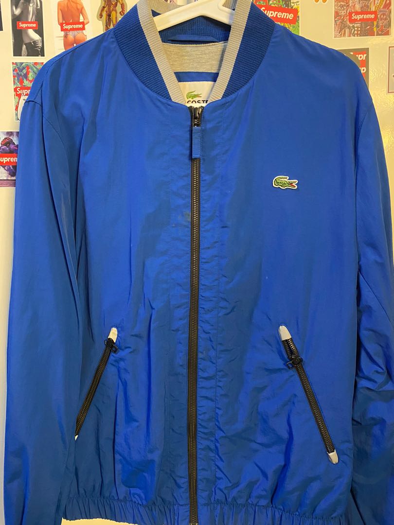 Lacoste Sport Jacket Blue, Men's Fashion, Coats, Jackets and Outerwear ...