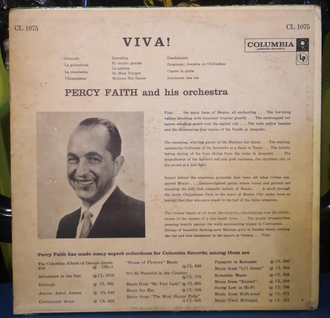LP Percy Faith And His Orchestra - Viva, Hobbies & Toys, Music & Media ...