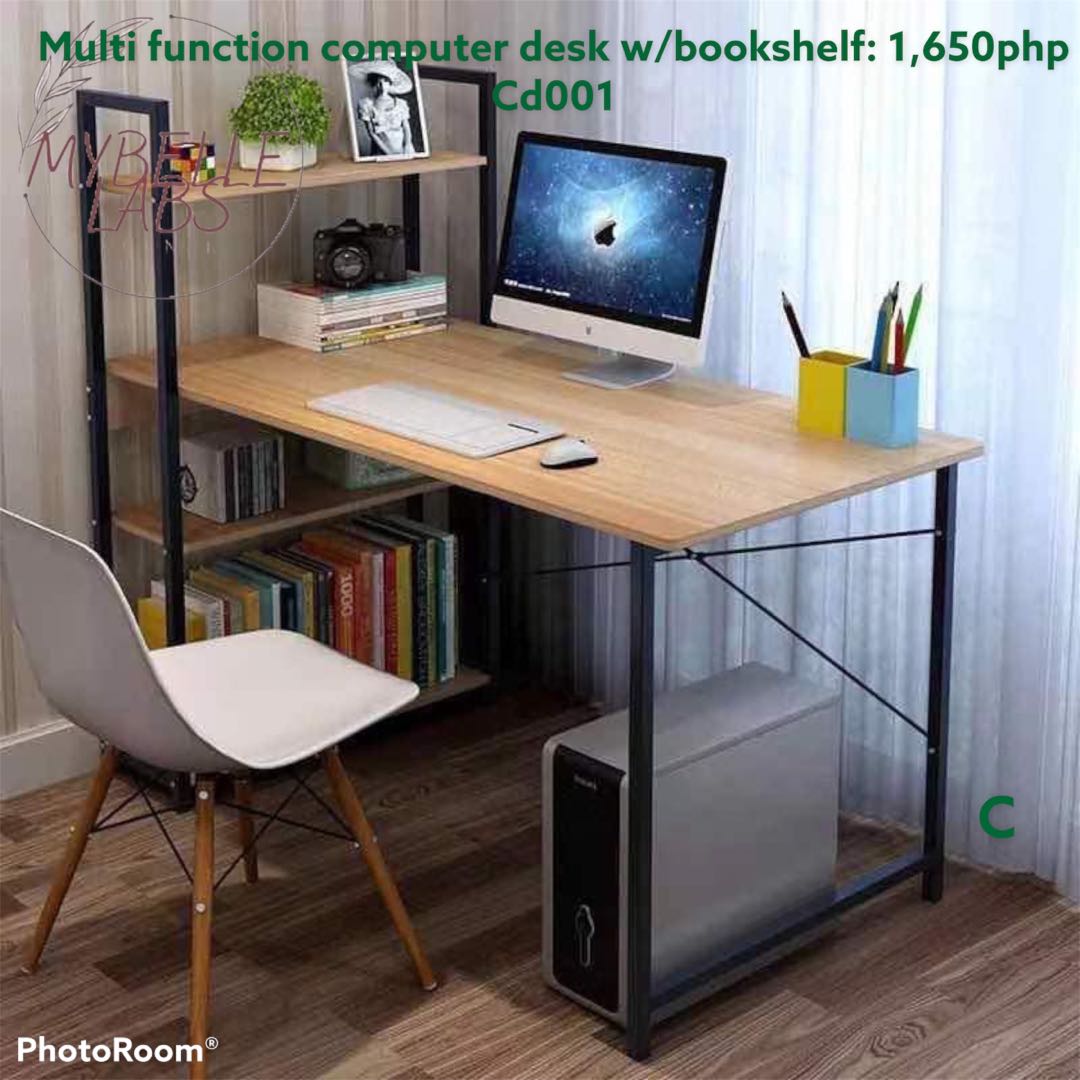 Multifunction Computer Desk w/bookshelf, Furniture & Home Living ...