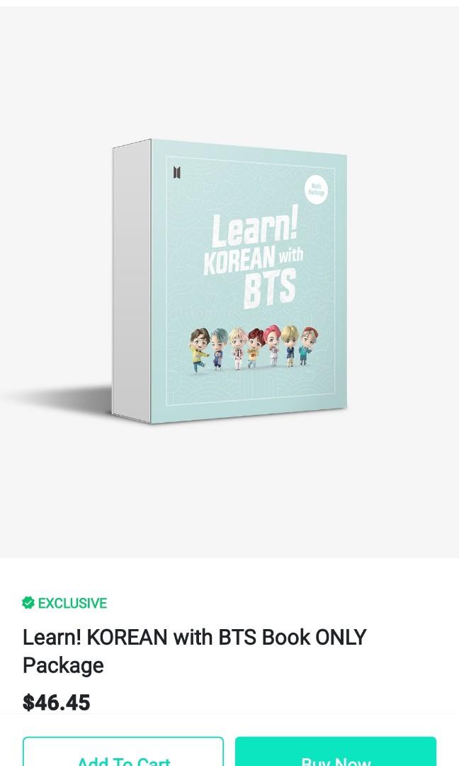 [PO] BTS Learn Korean Book ONLY/MotiPen, Hobbies & Toys, Memorabilia ...