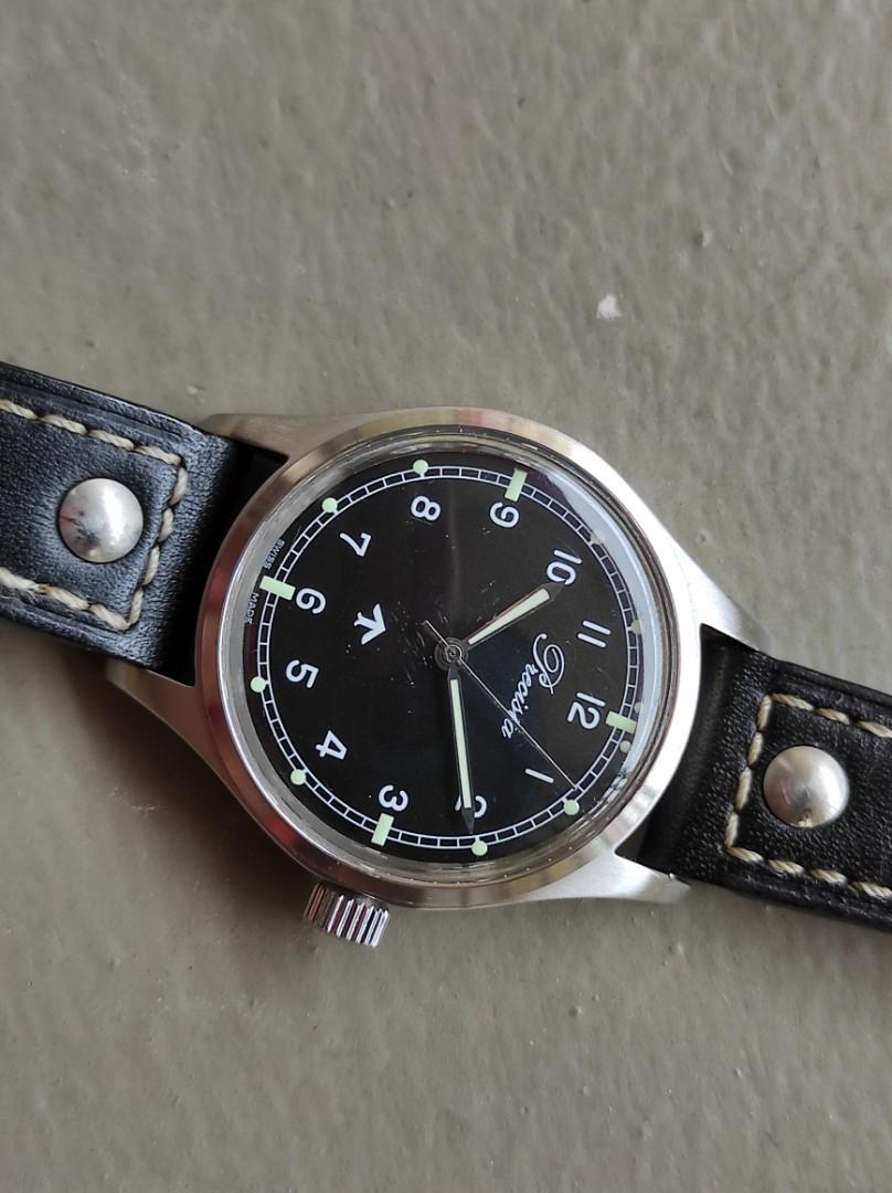 Rare Precista PRS 53 (Timefactors) Fat Arrow watch like Omega RAF 6B ...