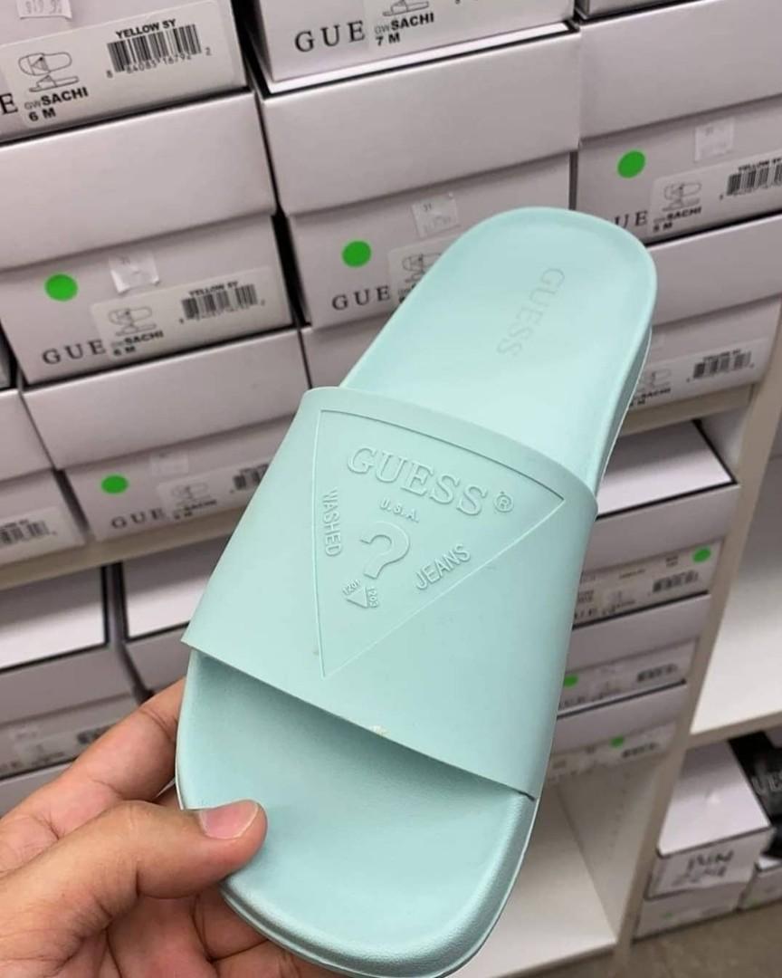 PRE-ORDER: GUESS SLIDES, Women's Fashion, Footwear, Flats & Sandals on ...