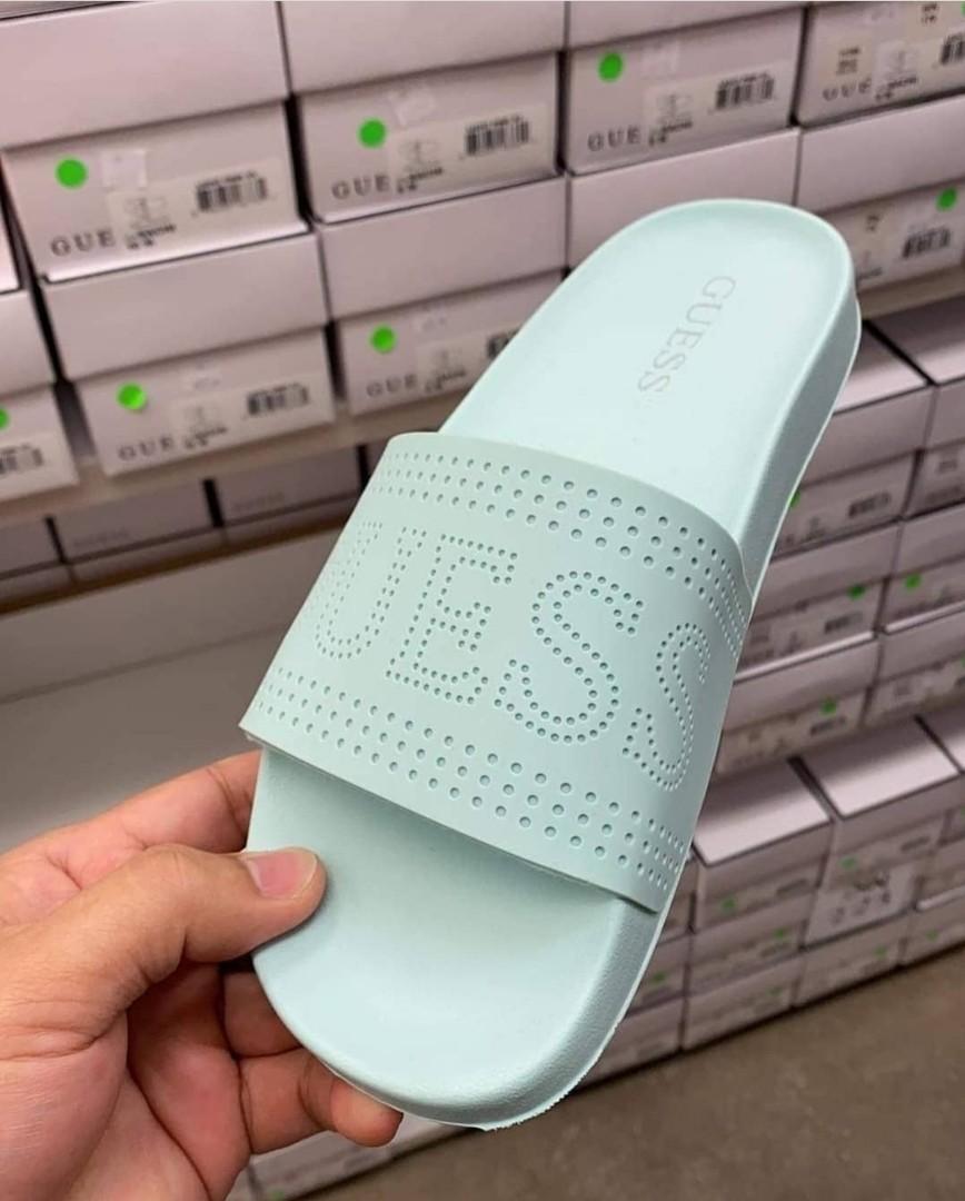 PRE-ORDER: GUESS SLIDES, Women's Fashion, Footwear, Flats & Sandals on ...
