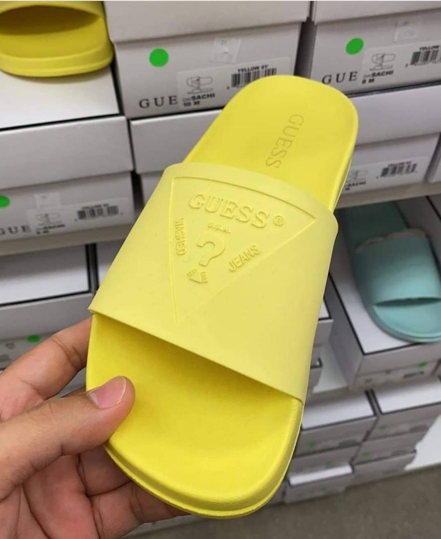 PRE-ORDER: GUESS SLIDES, Women's Fashion, Footwear, Flats & Sandals on ...