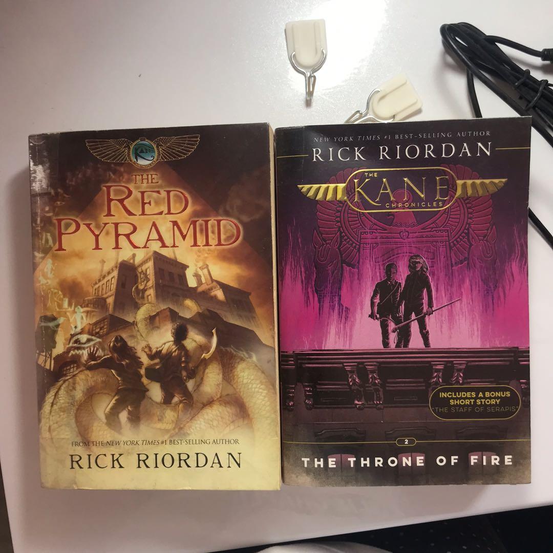Rick Riordan KANE Chronicles - The Red pyramid & The Throne of Fire ...