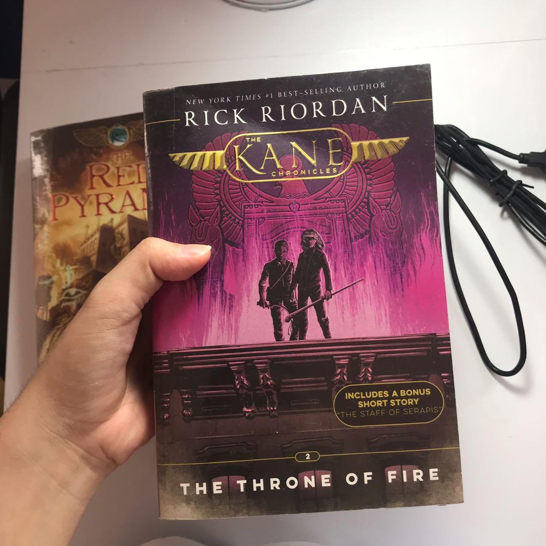Rick Riordan KANE Chronicles - The Red pyramid & The Throne of Fire ...