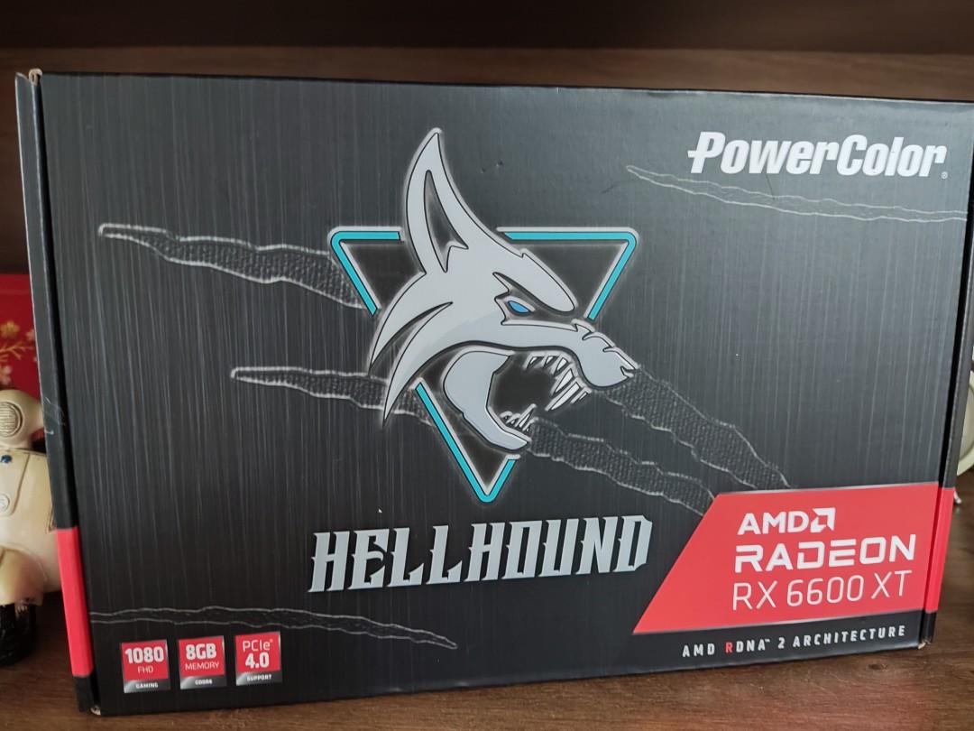 RX6600XT PowerColor Hellhound RX 6600 rtx, Computers & Tech, Parts ...
