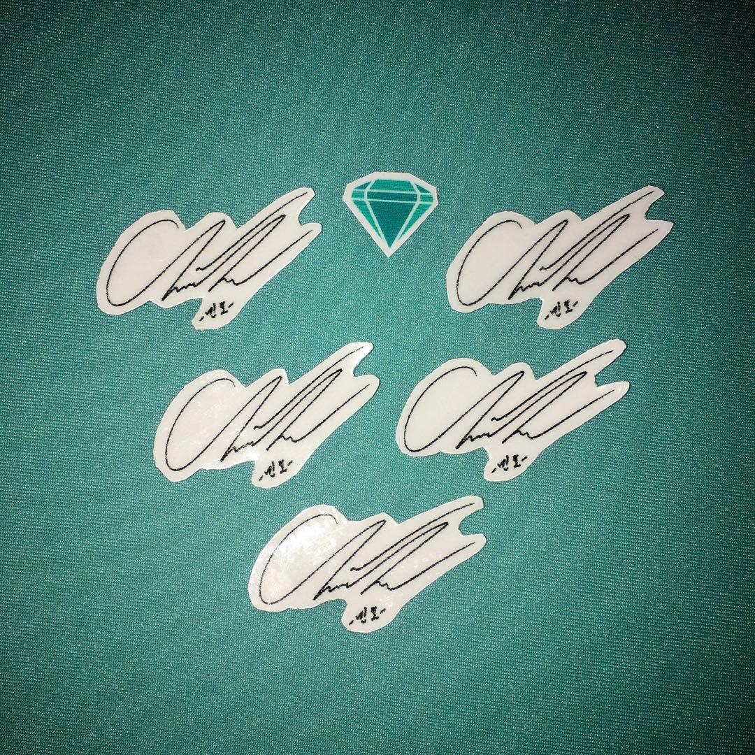 SHINee Stickers (Transparent and Waterproof Signatures), Hobbies & Toys ...