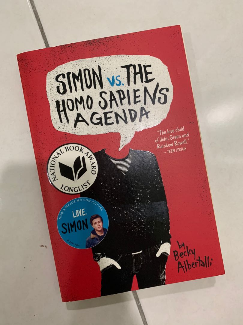 Simon vs the homo sapiens agenda (love, simon), Hobbies & Toys, Books ...