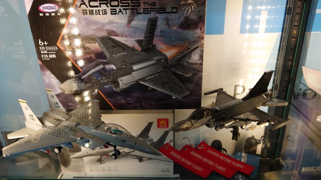 Sluban F 16 Fighting Falcon Lego compatible bricks block toys F-16 F16 ...