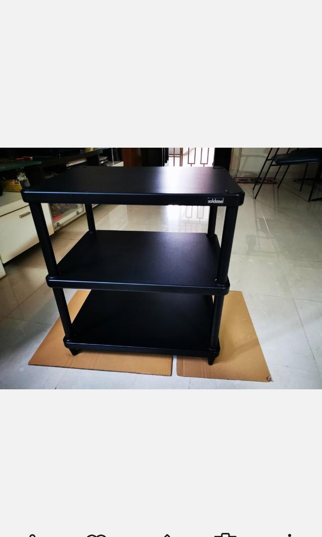 Solid steel hi fi rack, Audio, Other Audio Equipment on Carousell