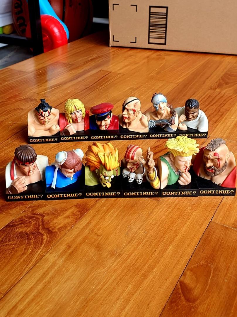 Street Fighter busts Arcade Game Over Continue Insert Coins PCS Pop ...