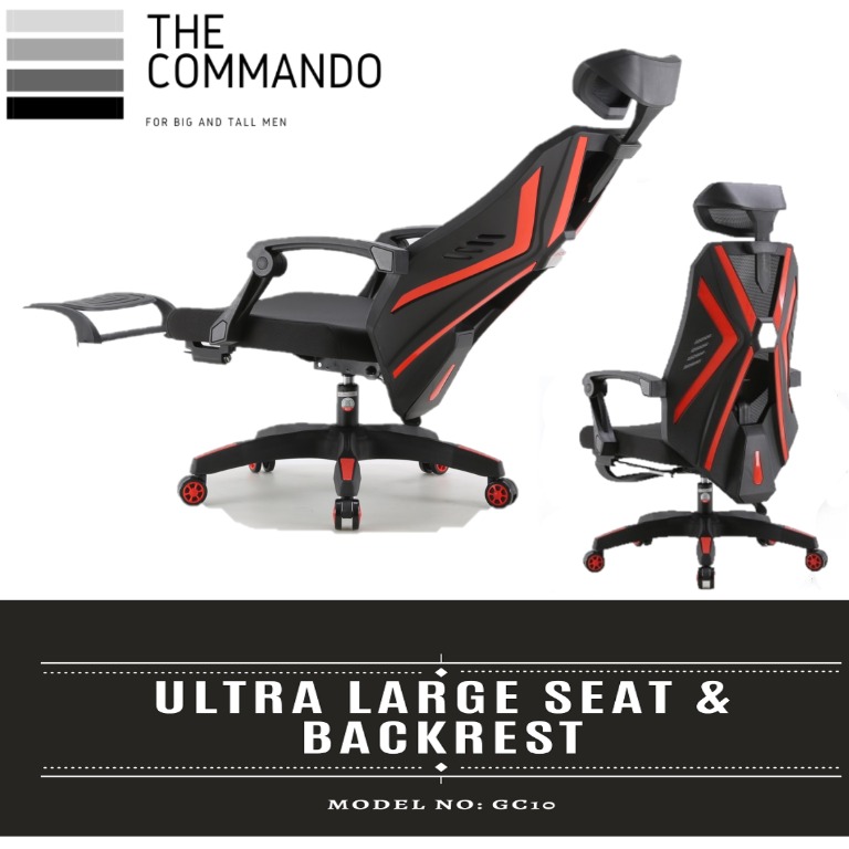 THE Commando Gaming Chair (GC10), Furniture & Home Living, Furniture ...