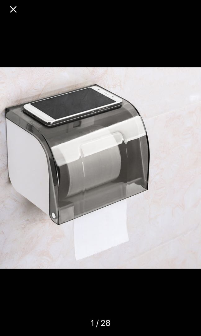 Toilet Paper Roll / Tissue Holder Box, Furniture & Home Living ...
