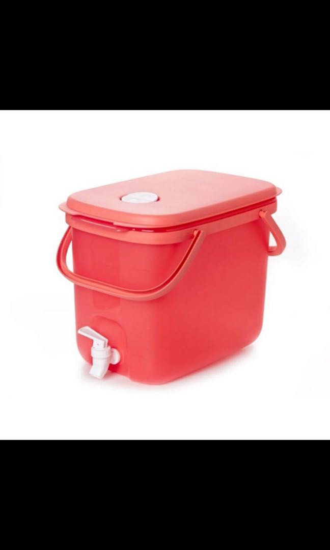 Tupperware 10L wonder all water dispenser - salmon red, Furniture ...