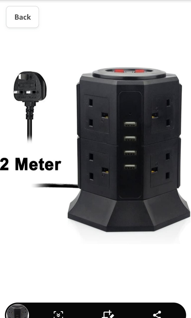 Vertical power Socket, TV & Home Appliances, Electrical, Adaptors ...