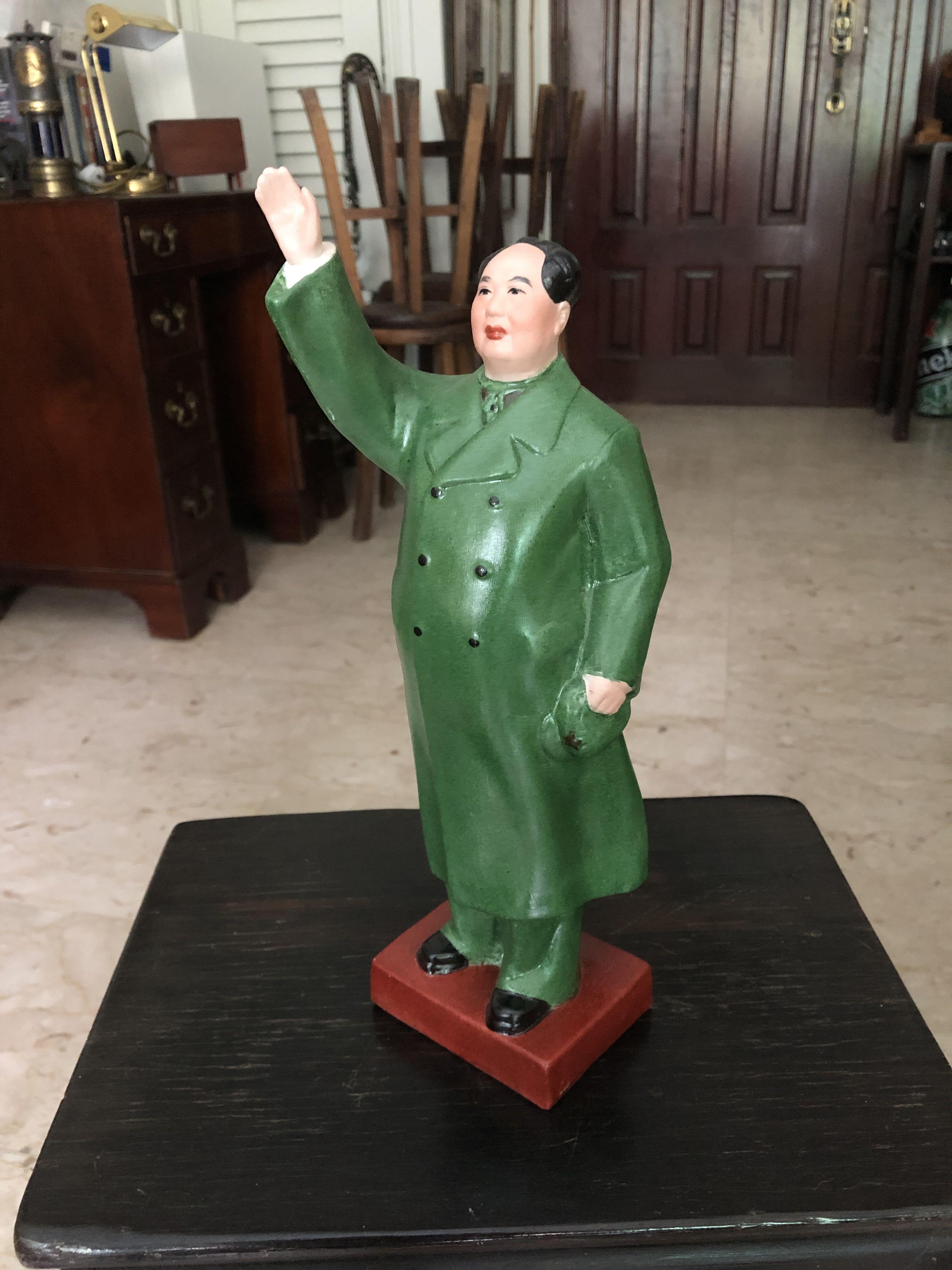 Vintage Mao Zedong Porcelain Statue 1960’s, Hobbies & Toys, Memorabilia ...