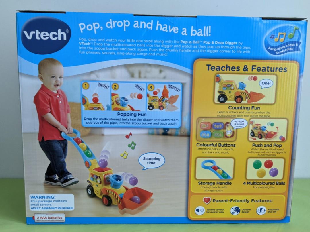 VTech Pop-a-ball Pop & Drop Digger, Hobbies & Toys, Toys & Games on ...