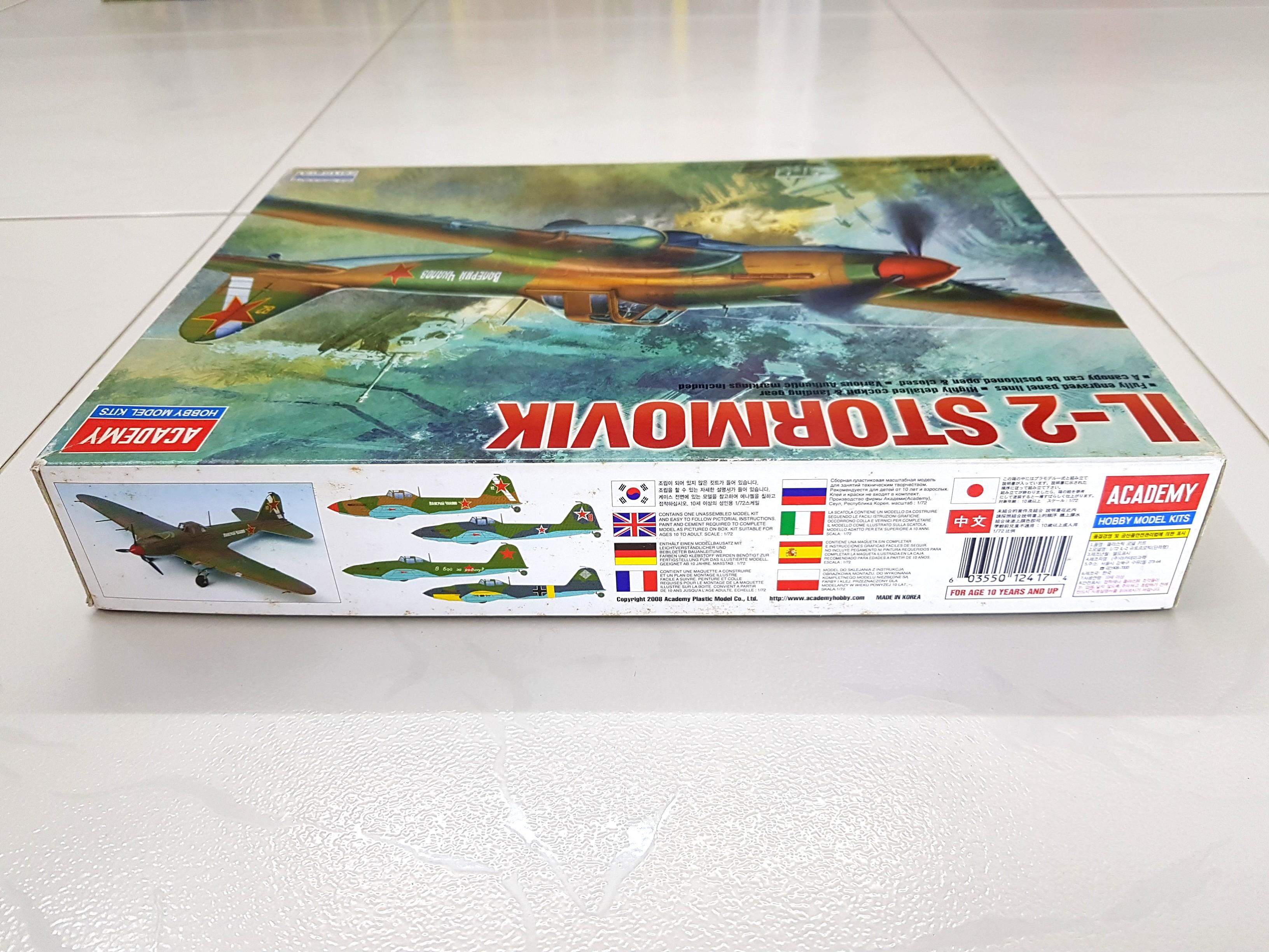 1/72 #12417 Academy Russian Army Fighter Bomber Ilyushin IL-2 Stormovik ...