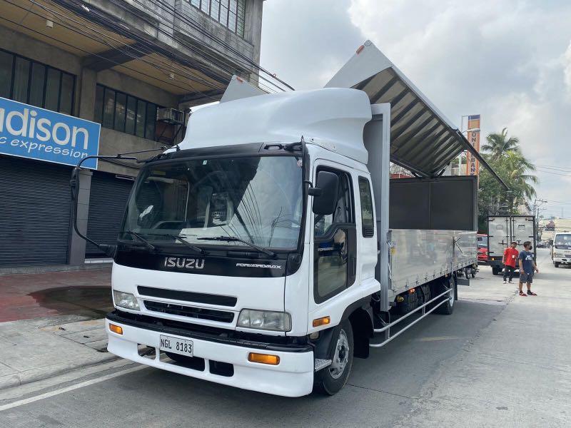 2021 Isuzu Forward Wing Van Wide Molye 23.6FT Japan Surplus vs Fuso ...