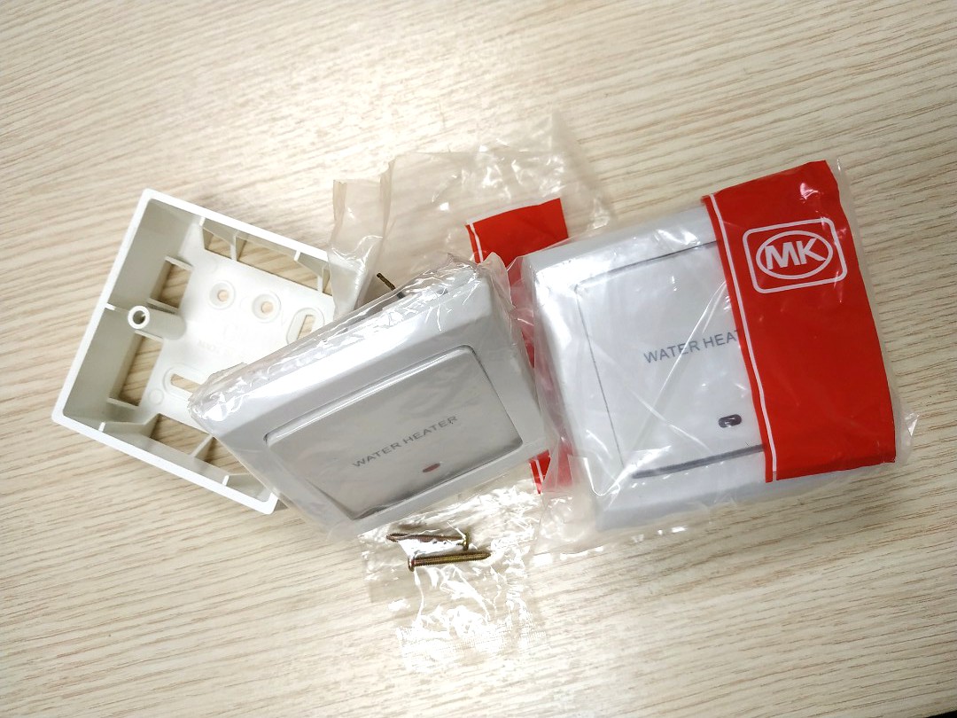 2 Sets MK White Heater Switch With Base Box, TV & Home Appliances ...