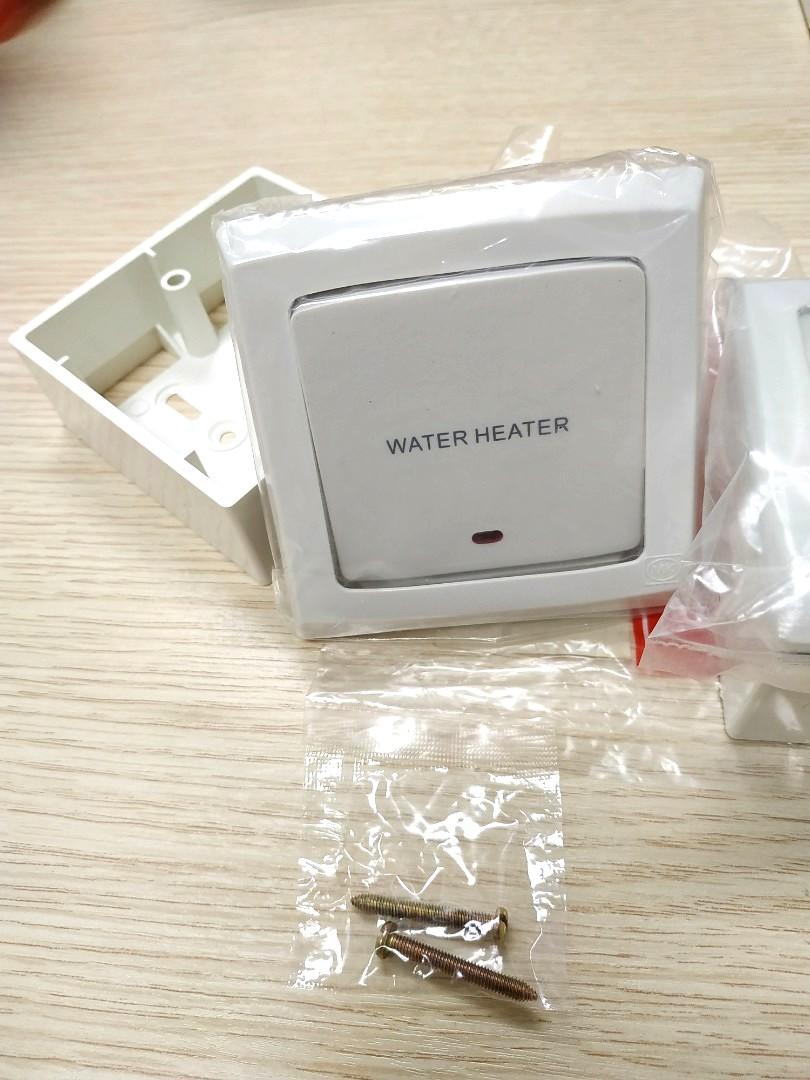 2 Sets MK White Heater Switch With Base Box, TV & Home Appliances ...