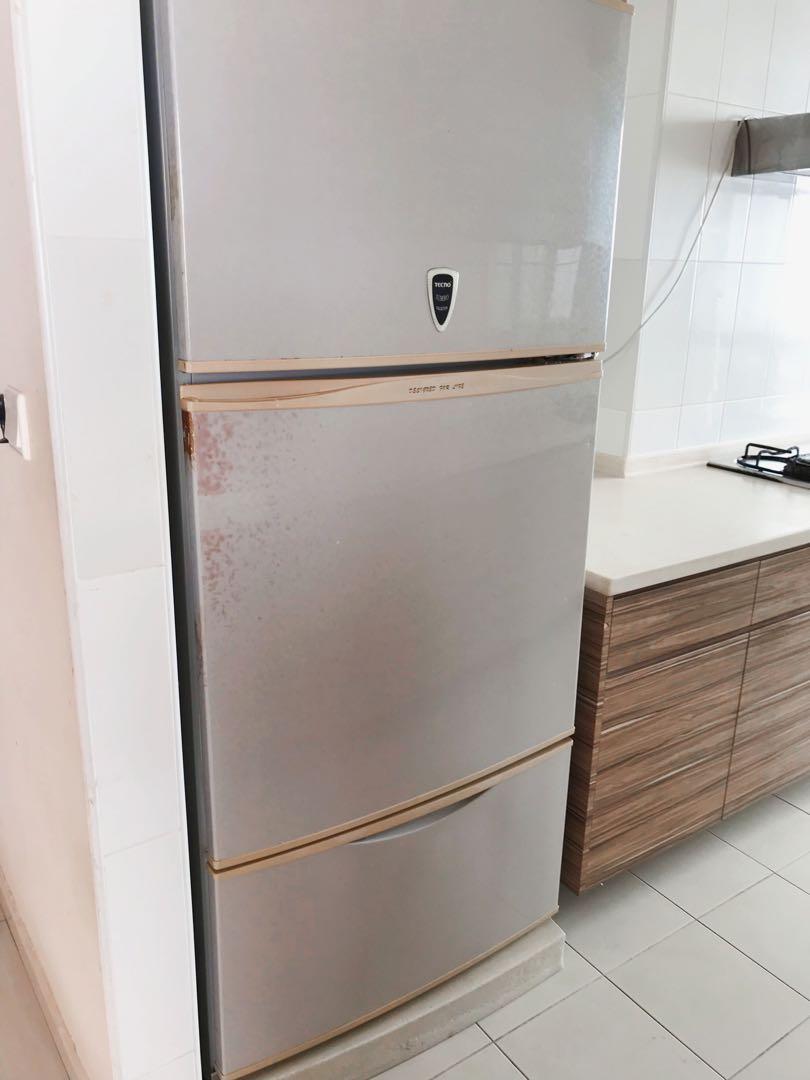 3 door TECNO refrigerator freezer fridge 560 litres, TV & Home ...