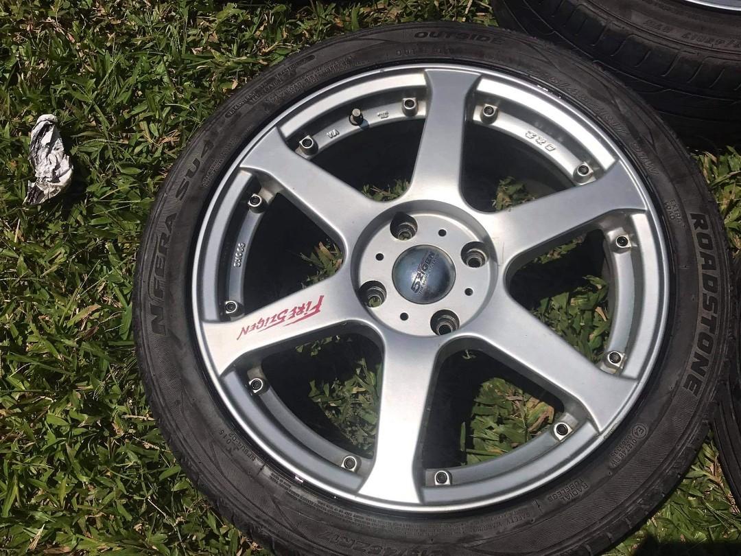 5Zigen Fireball mags, Car Parts & Accessories, Mags and Tires on Carousell