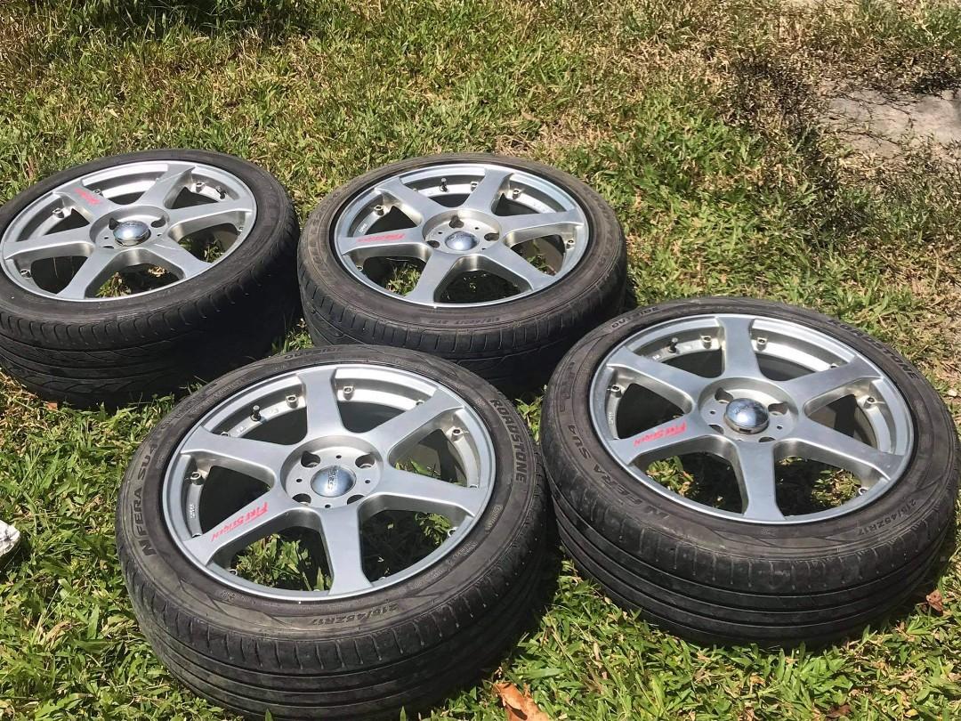 5Zigen Fireball mags, Car Parts & Accessories, Mags and Tires on Carousell