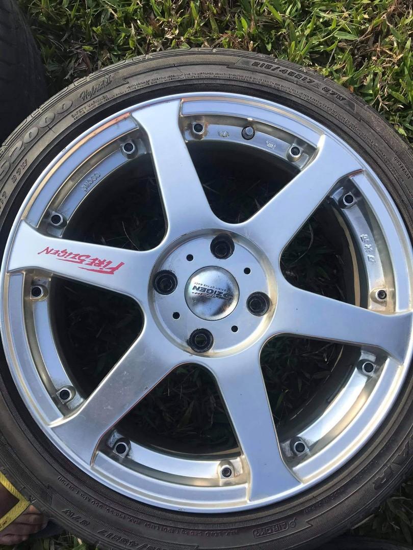 5Zigen Fireball mags, Car Parts & Accessories, Mags and Tires on Carousell