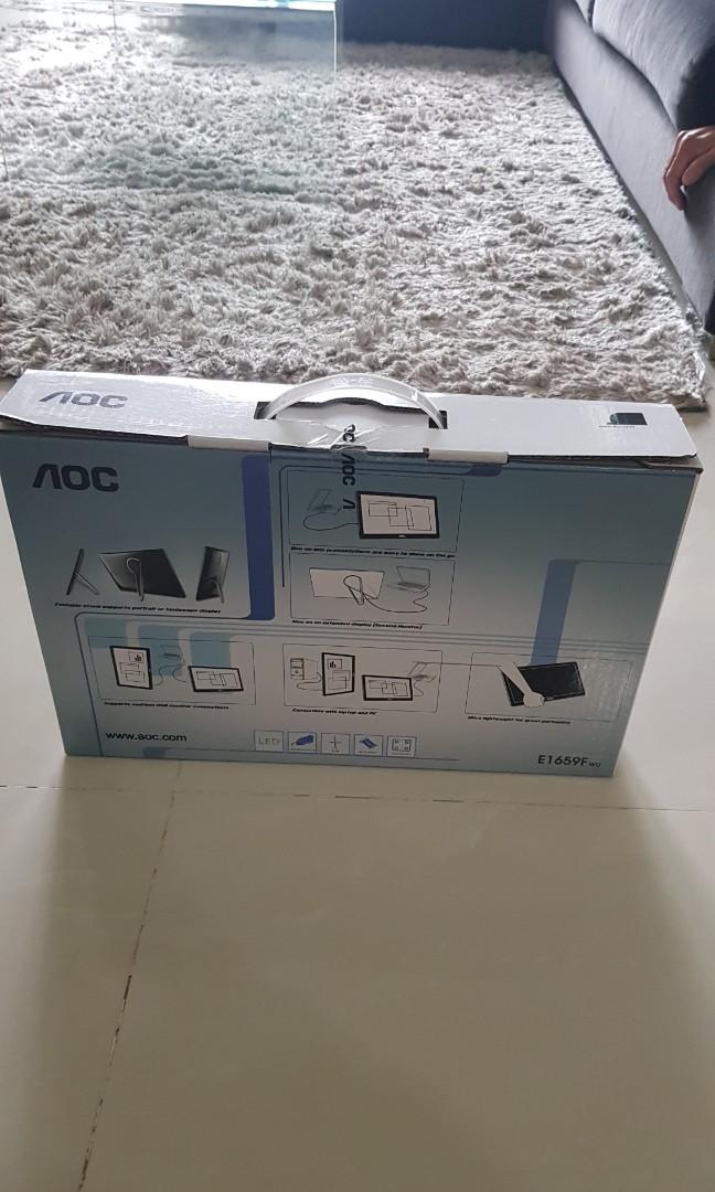 AOC portable display, Computers & Tech, Parts & Accessories, Monitor ...