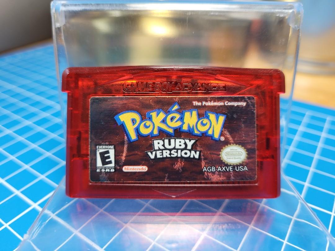 Authentic Pokemon Ruby GBA Cartridge, Video Gaming, Video Games ...