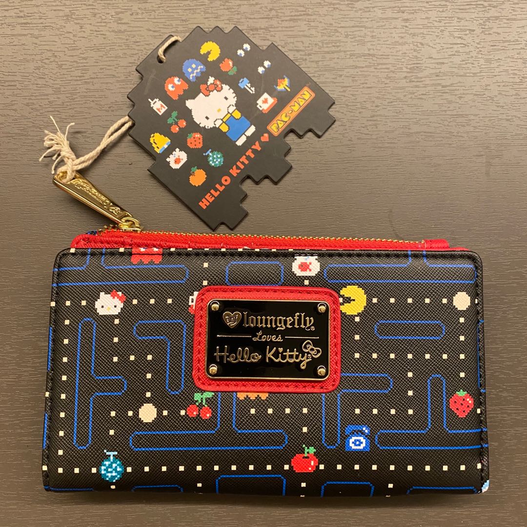 BNWT Hello Kitty Pac-Man Loungefly wallet, Women's Fashion, Bags ...