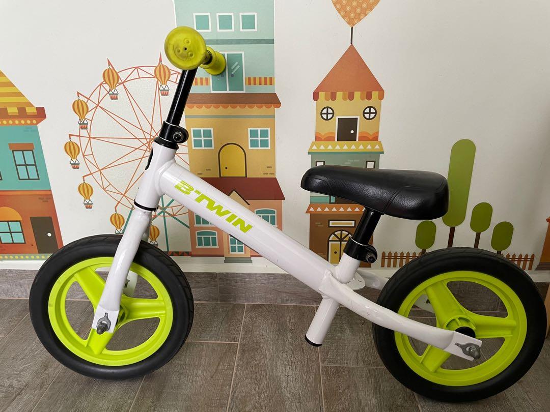 BTWIN Balance Bike, White - 10", Sports Equipment, Bicycles & Parts ...
