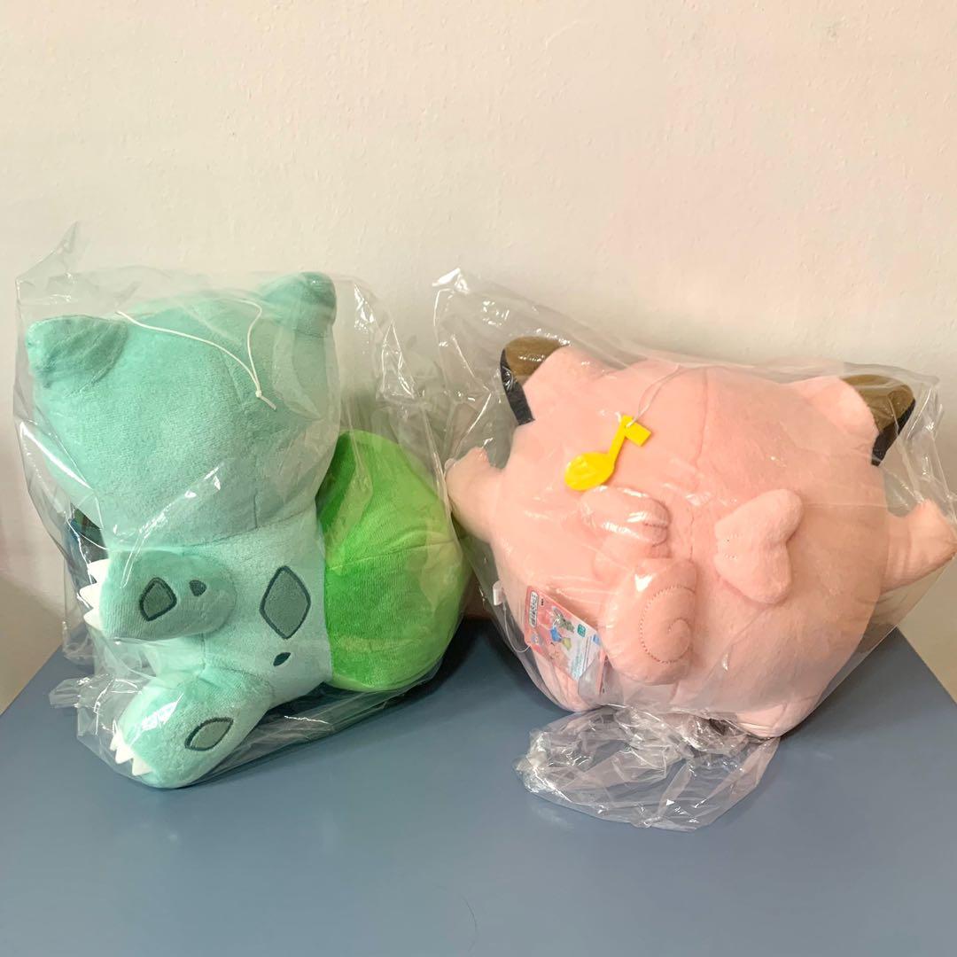Bulbasaur & Clefairy (Pokemon Soft Toy/Plushie/Toreba), Hobbies & Toys ...