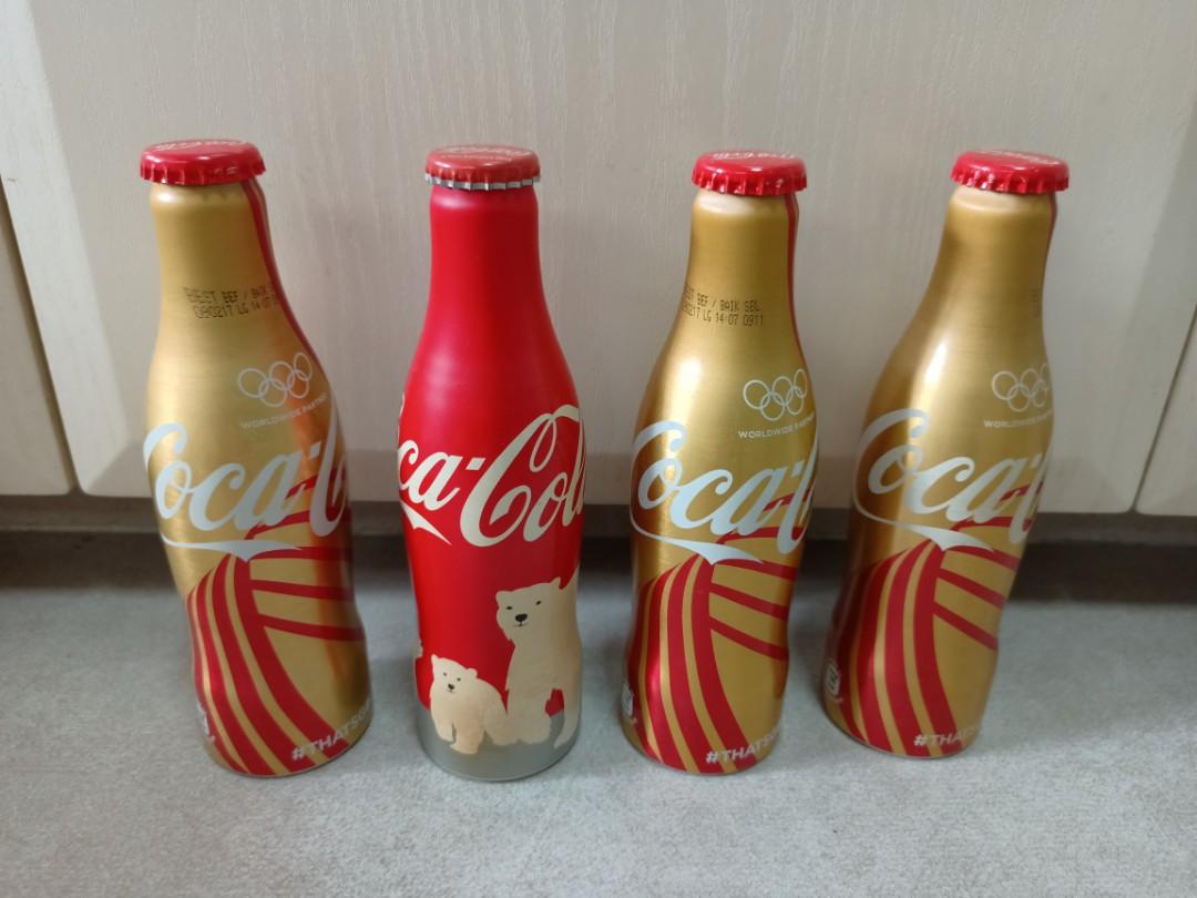 Coco cola Gold metal bottle Olympics version, Hobbies & Toys ...