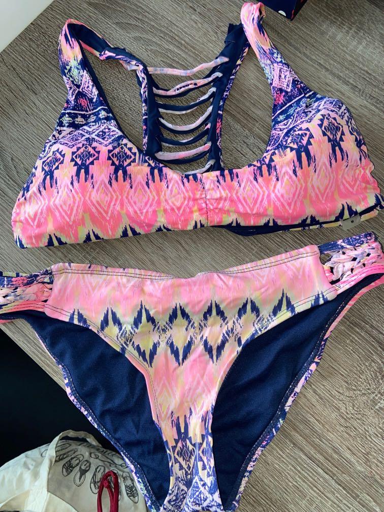 Colourful Bikini Set, Women's Fashion, Swimwear, Bikinis & Swimsuits on ...