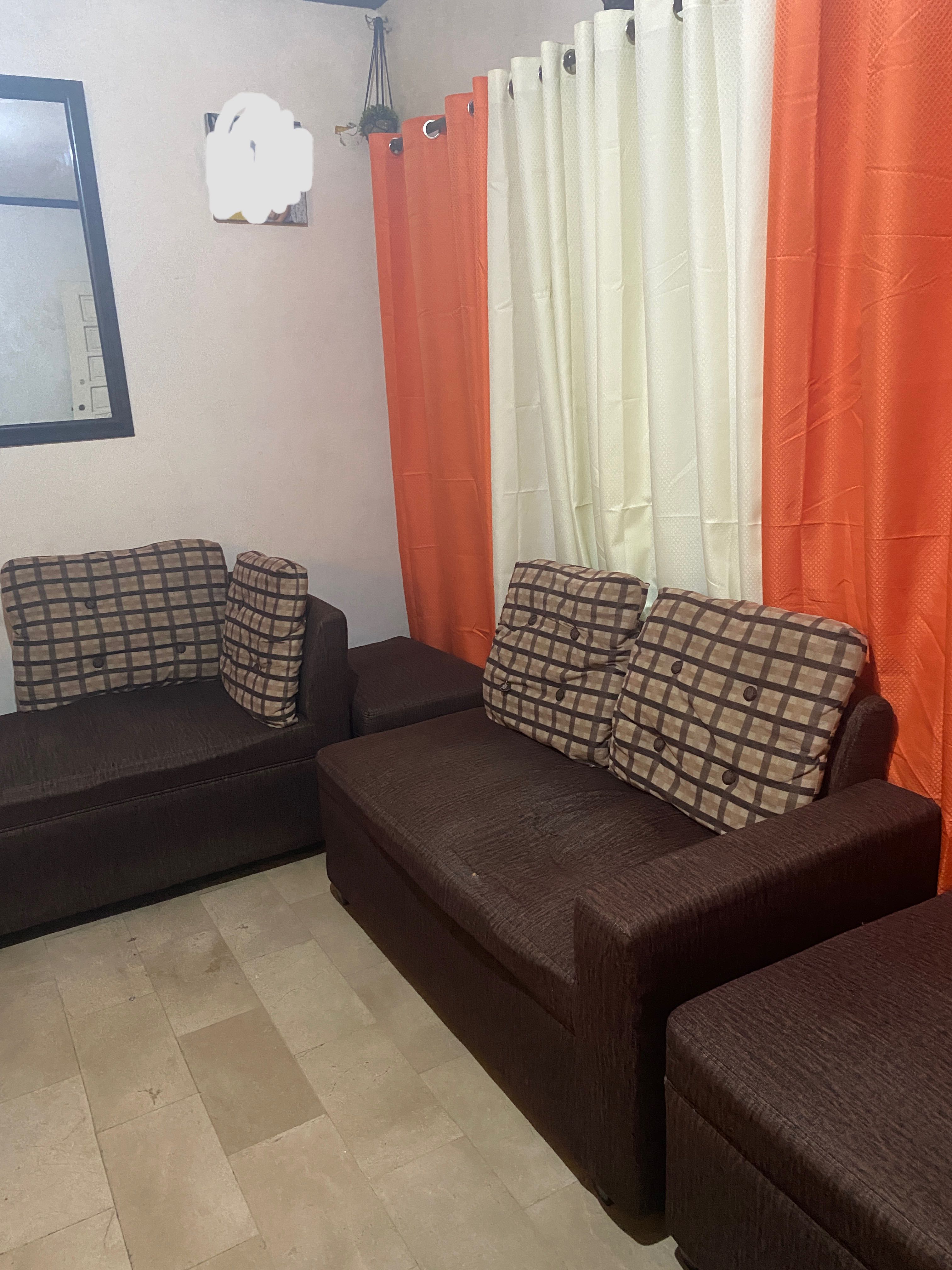 COMPLETE SALA SET (L-SHAPE), Furniture & Home Living, Furniture, Sofas ...