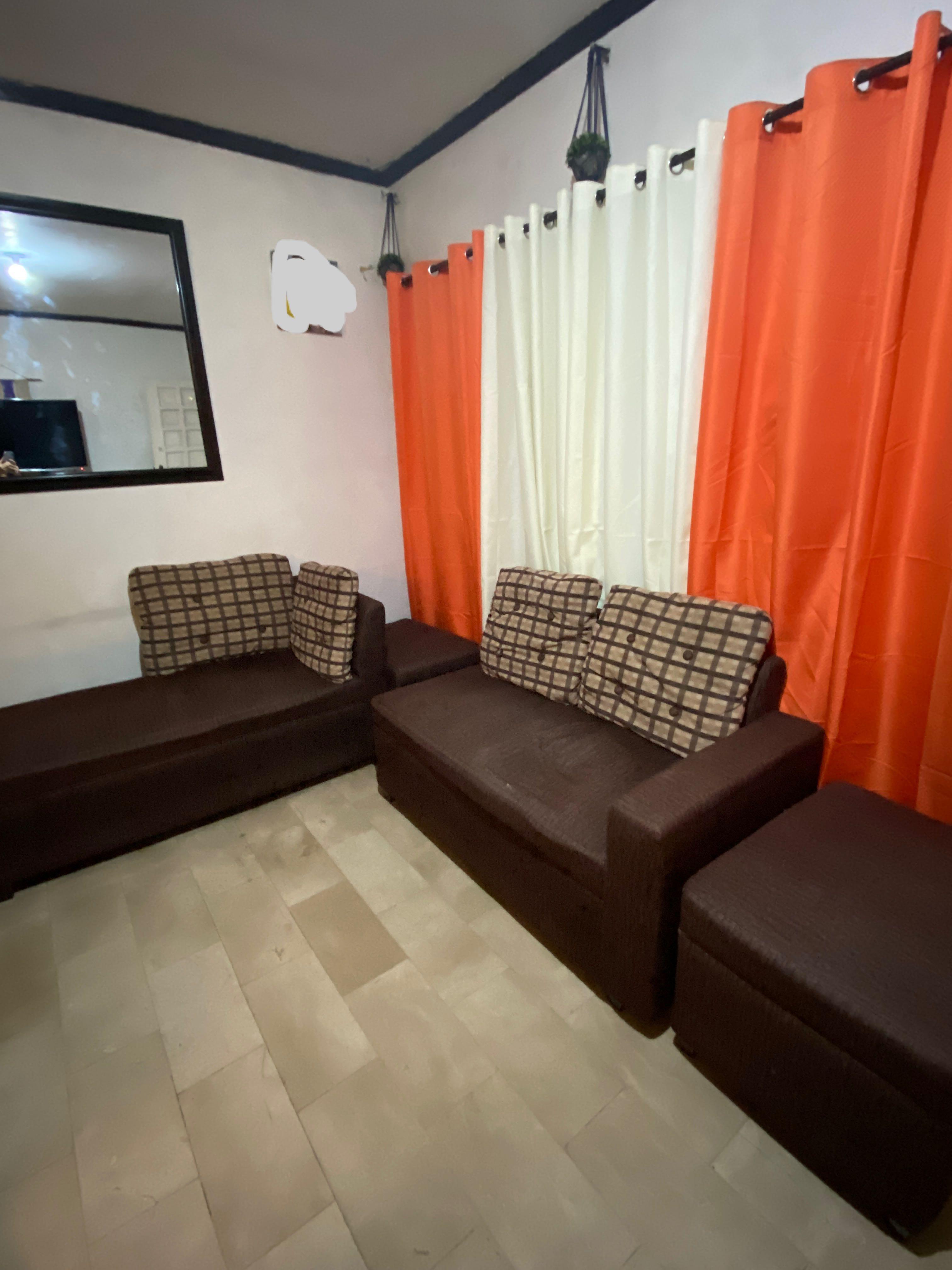 COMPLETE SALA SET (L-SHAPE), Furniture & Home Living, Furniture, Sofas ...