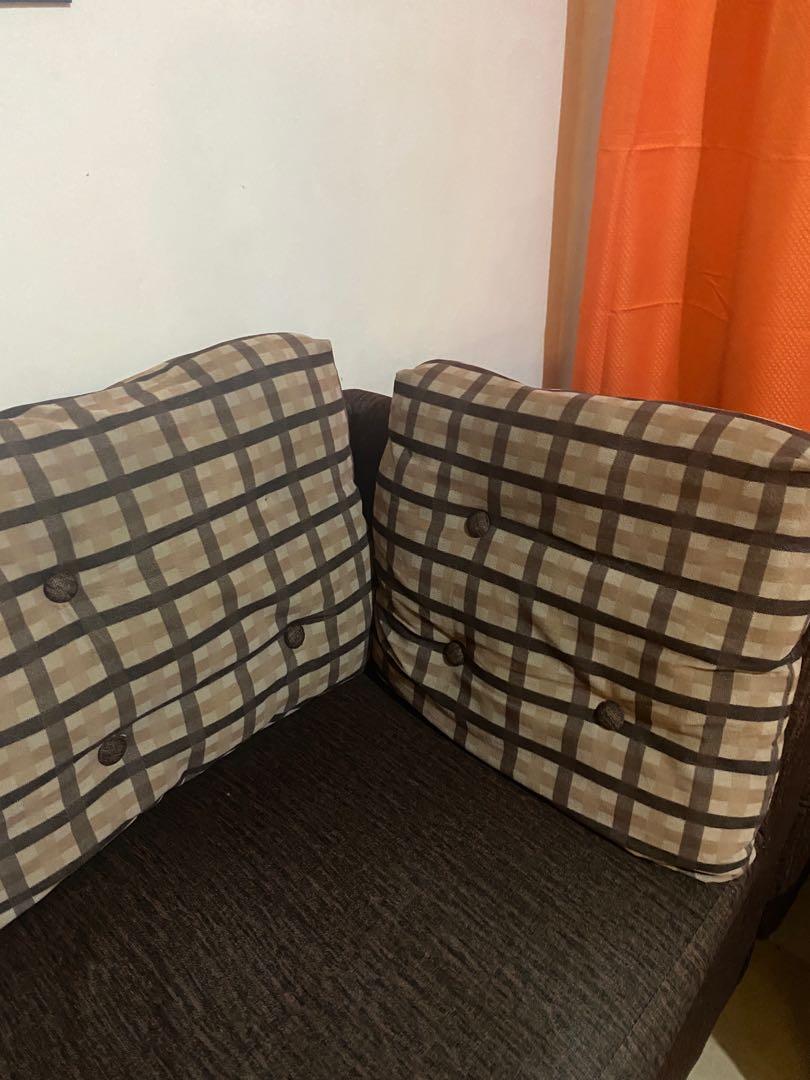 COMPLETE SALA SET (L-SHAPE), Furniture & Home Living, Furniture, Sofas ...