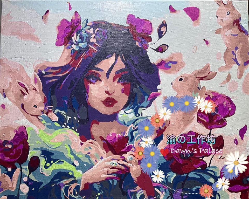 （Diff paint）Completed Number Oil Paint - Ready for display, Hobbies & Toys, Stationery & Craft ...