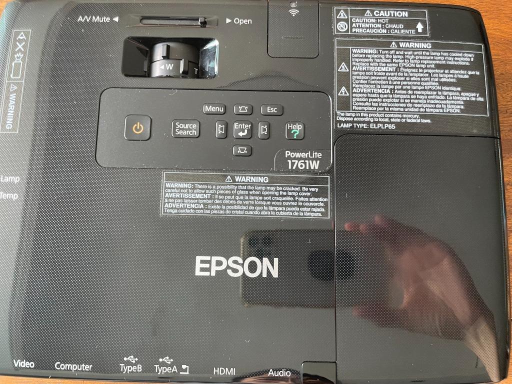 Epson Powerlite LCD projector H478A, TV & Home Appliances, TV ...