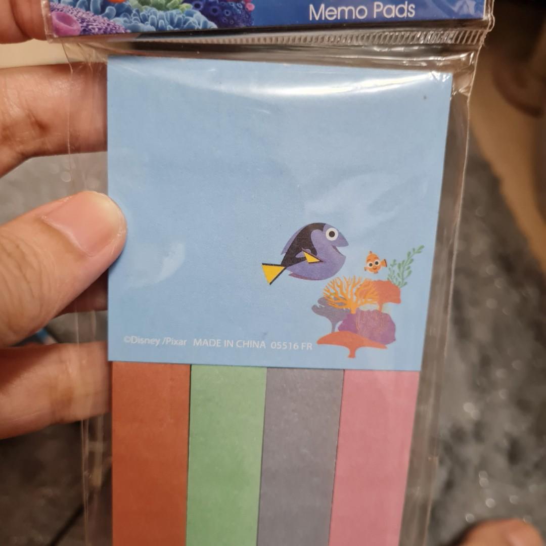 FINDING DORY MEMO PADS sticky note, Hobbies & Toys, Stationary & Craft ...