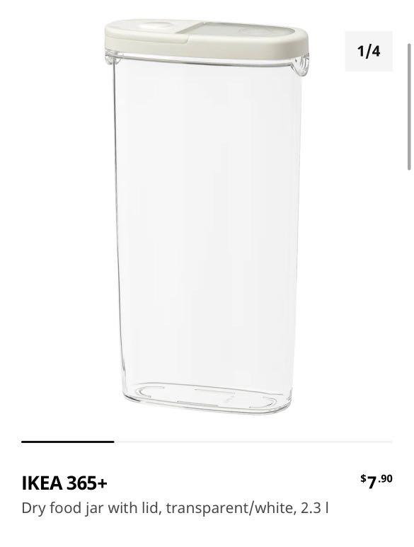 Ikea 365 dry food containers (set of 2), Furniture & Home Living ...